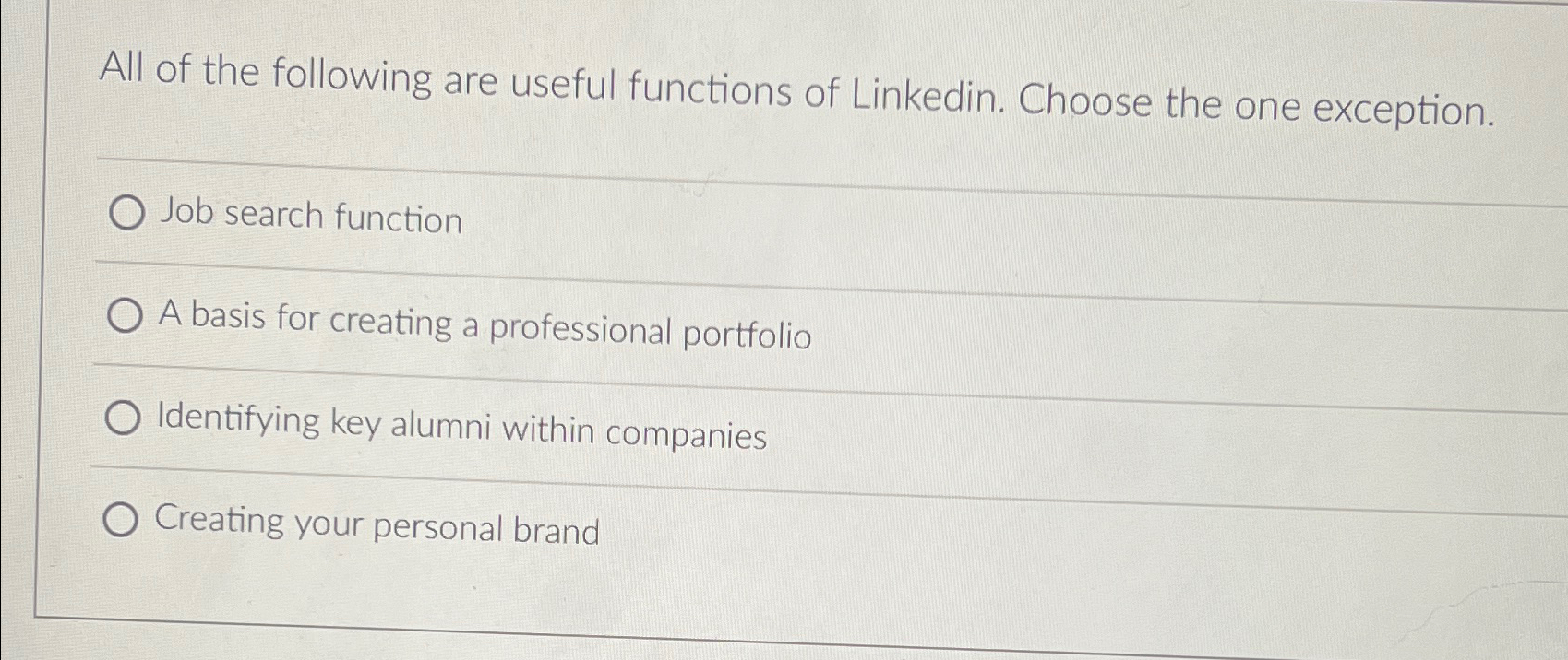 Solved All of the following are useful functions of | Chegg.com