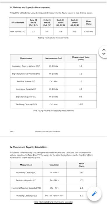 Solved 1. why does predicted vital capacity vary with height | Chegg.com