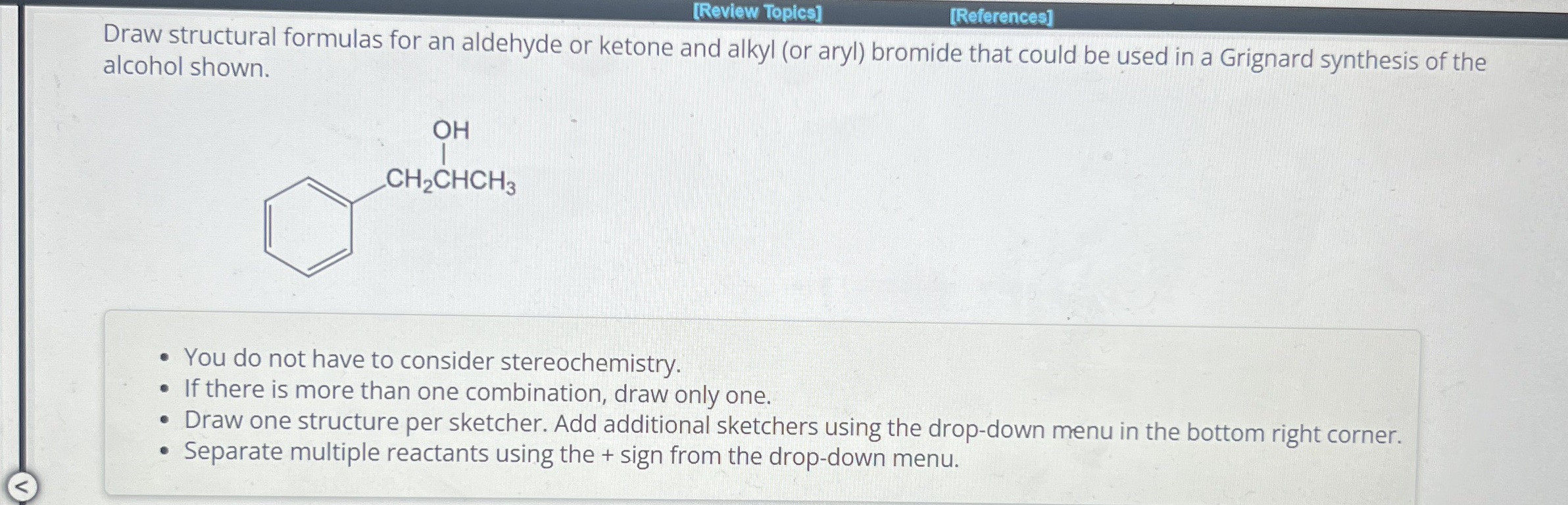 Solved [Review Topices][References]Draw structural formulas | Chegg.com