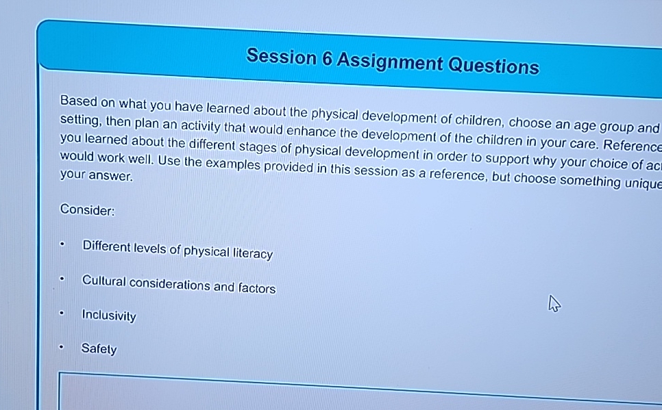 Solved Session 6 ﻿Assignment QuestionsBased on what you have | Chegg.com
