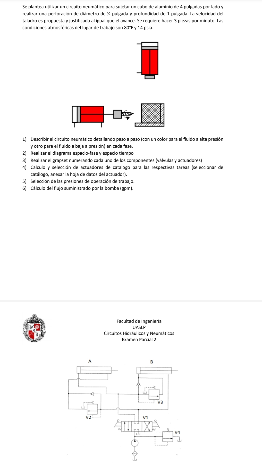 Se plantea utilizar un circuito neumático para | Chegg.com