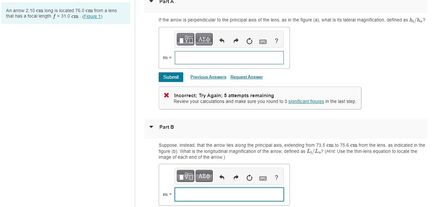 Solved An arrow 2.10cm ﻿long is located 76.0cm ﻿from a | Chegg.com