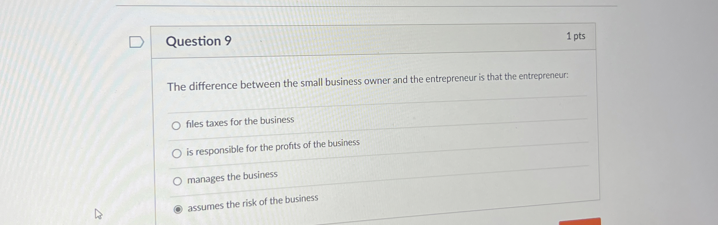 Solved Question 91 ptsThe difference between the small | Chegg.com Solved Question 91 ptsThe difference between the small | Chegg.com