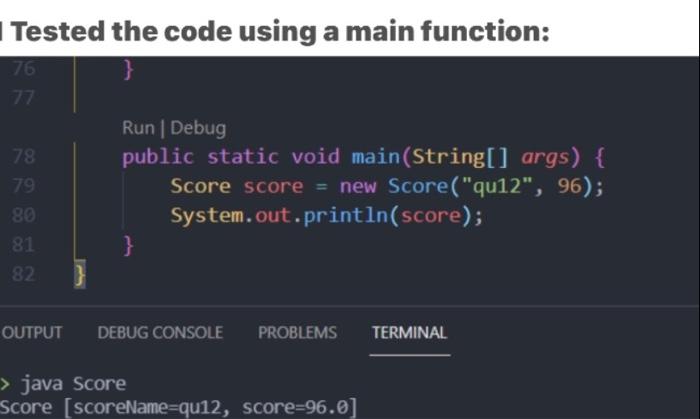 Solved Java Programming language Using information from the | Chegg.com