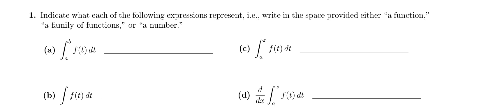 Solved Indicate what each of the following expressions | Chegg.com