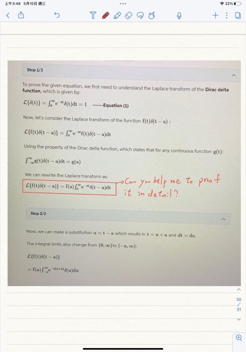Solved To prove the given equation, we first need to | Chegg.com