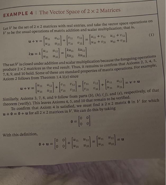Let V=R2 and define addition and scalar | Chegg.com