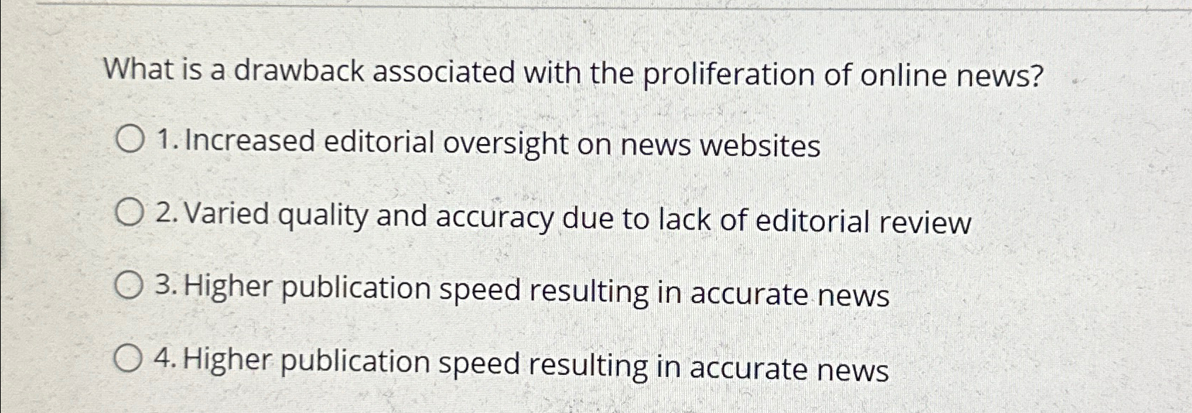 Solved What is a drawback associated with the proliferation | Chegg.com
