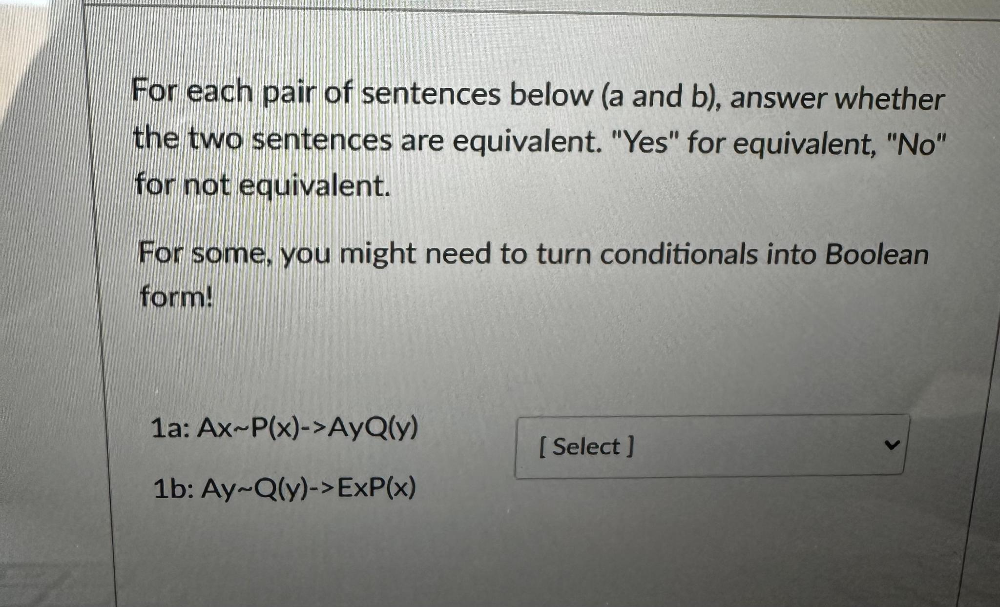 Solved For each pair of sentences below ( ﻿a and b ), | Chegg.com
