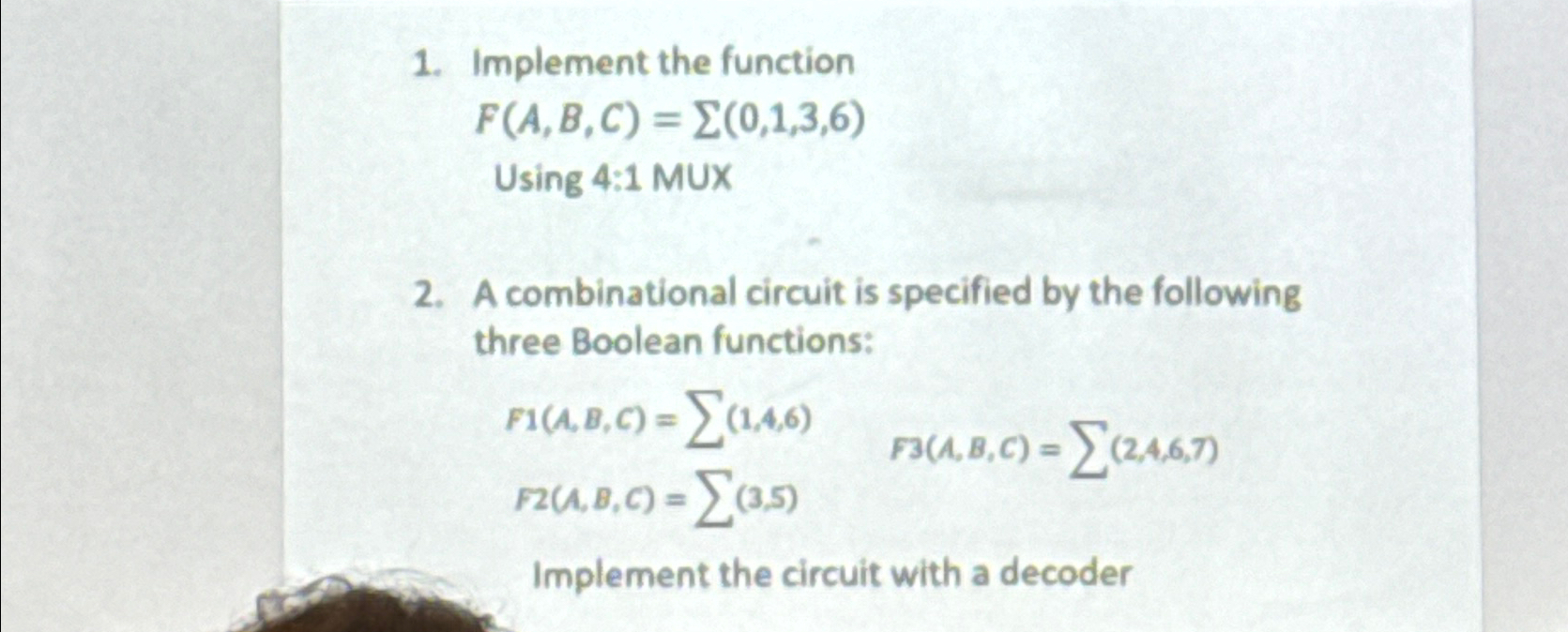 Solved Implement The FunctionfabcΣ0136using 41 