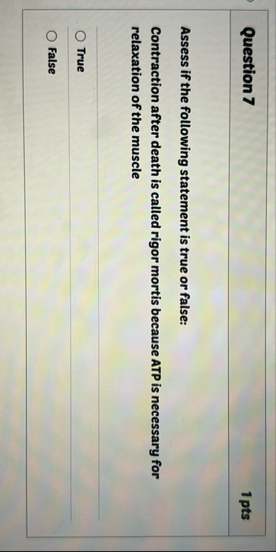 Solved Question 71 ﻿ptsAssess if the following statement is | Chegg.com