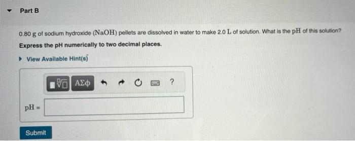 Solved pH is a logarithmic scale used to indicate the | Chegg.com