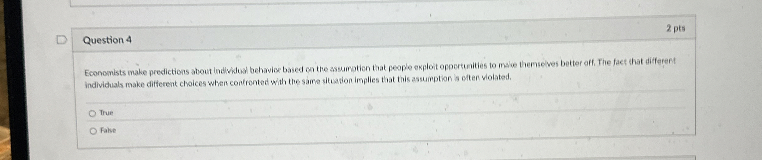 Solved Question 4Economists make predictions about | Chegg.com