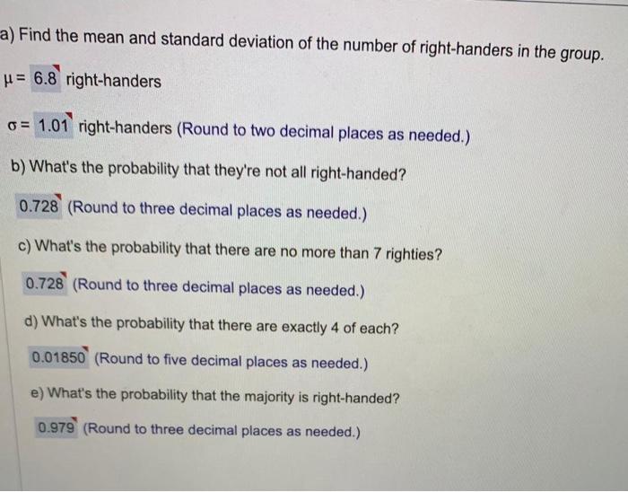 Assume that 10% of people are left-handed. Suppose 12 | Chegg.com