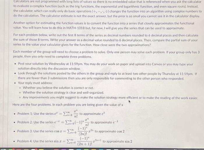Solved Calculators are not programmed with long lists of | Chegg.com