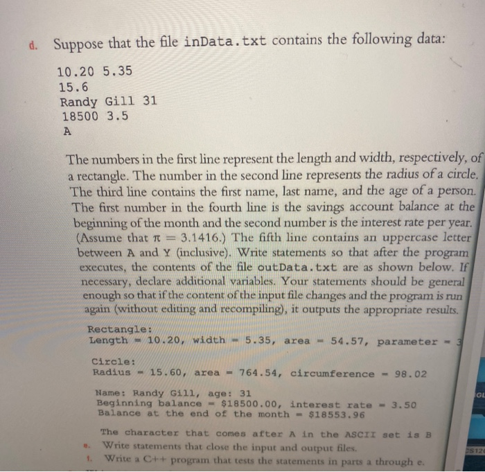 Solved PROGRAMMING EXERCISES 1. Consider the following | Chegg.com