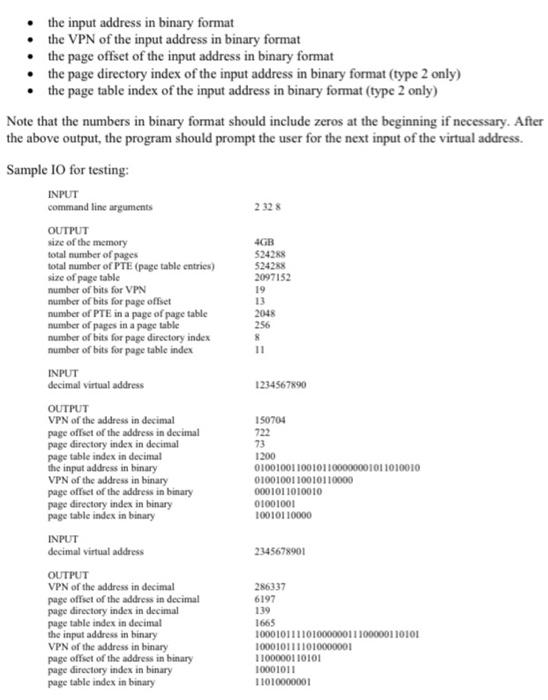 Solved Address Space Write a C program to be executed in | Chegg.com