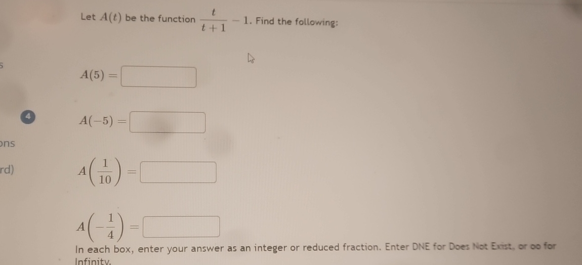 Solved Let A(t) ﻿be the function tt+1-1. ﻿Find the | Chegg.com