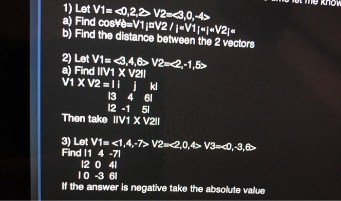 Solved То е пе кои 1) Let V1=