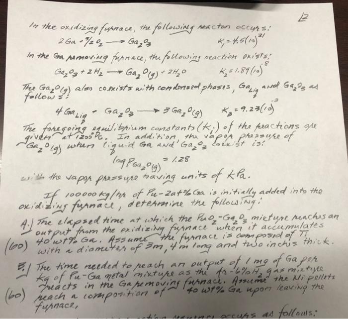 - 7 Q plutonium - gallium alloy contains Zatom% Ga to | Chegg.com