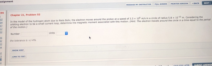 Solved ssignment FULL SCREEN BACK HESSAGE HY INSTRUCTOR | Chegg.com
