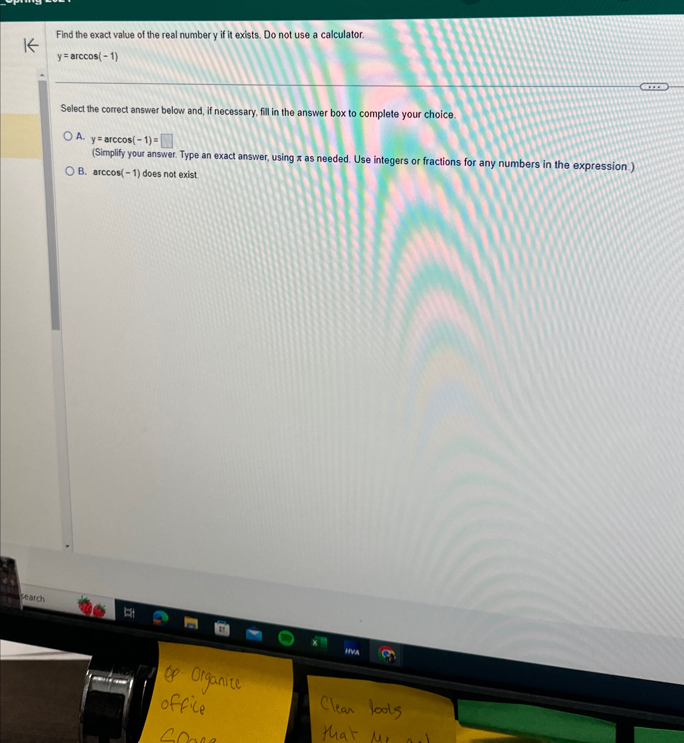 Solved Find the exact value of the real number y ﻿if it | Chegg.com