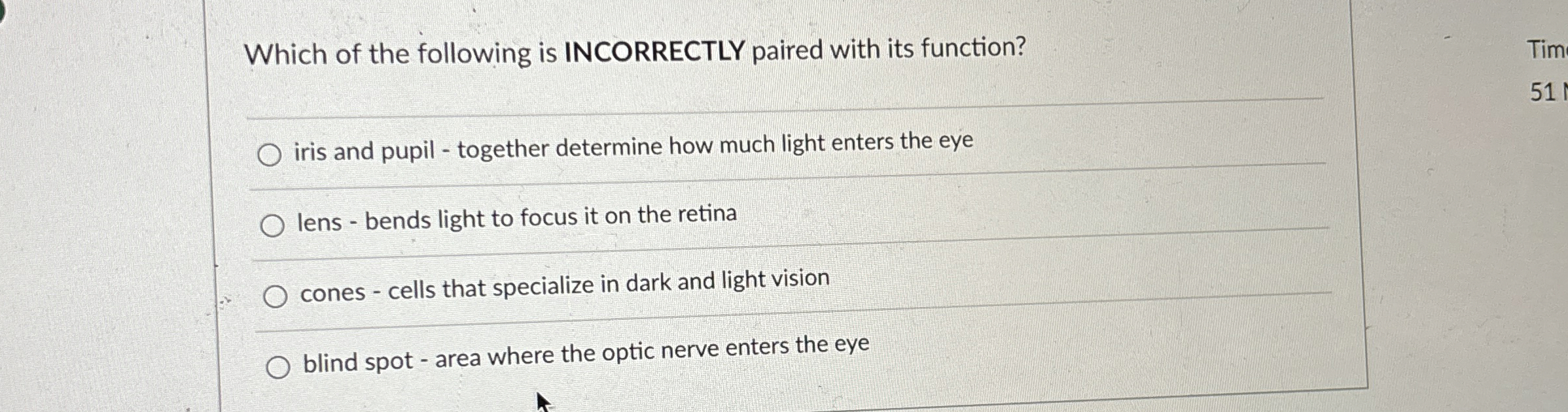 Solved Which of the following is INCORRECTLY paired with its | Chegg.com