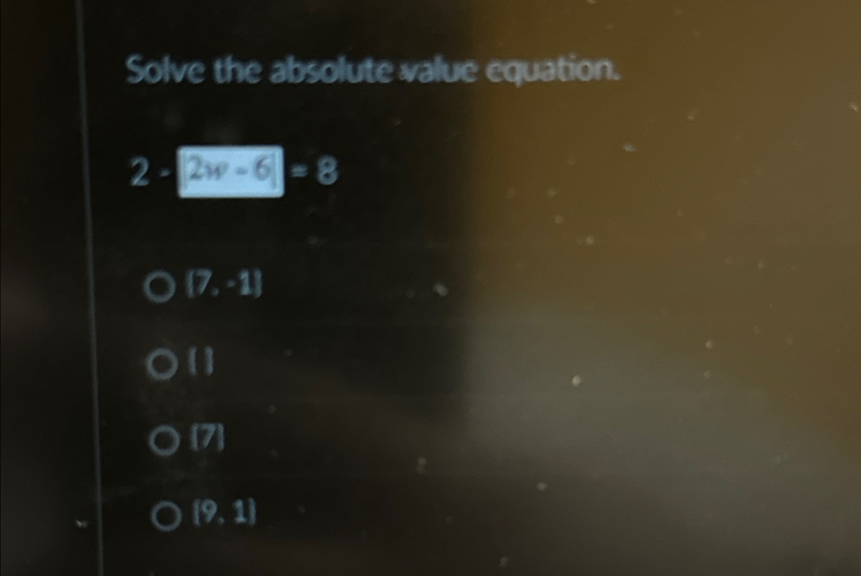 Solved Solve the absolute value | Chegg.com