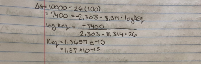 Solved Question 24 Endothermic reaction; increase in entropy | Chegg.com