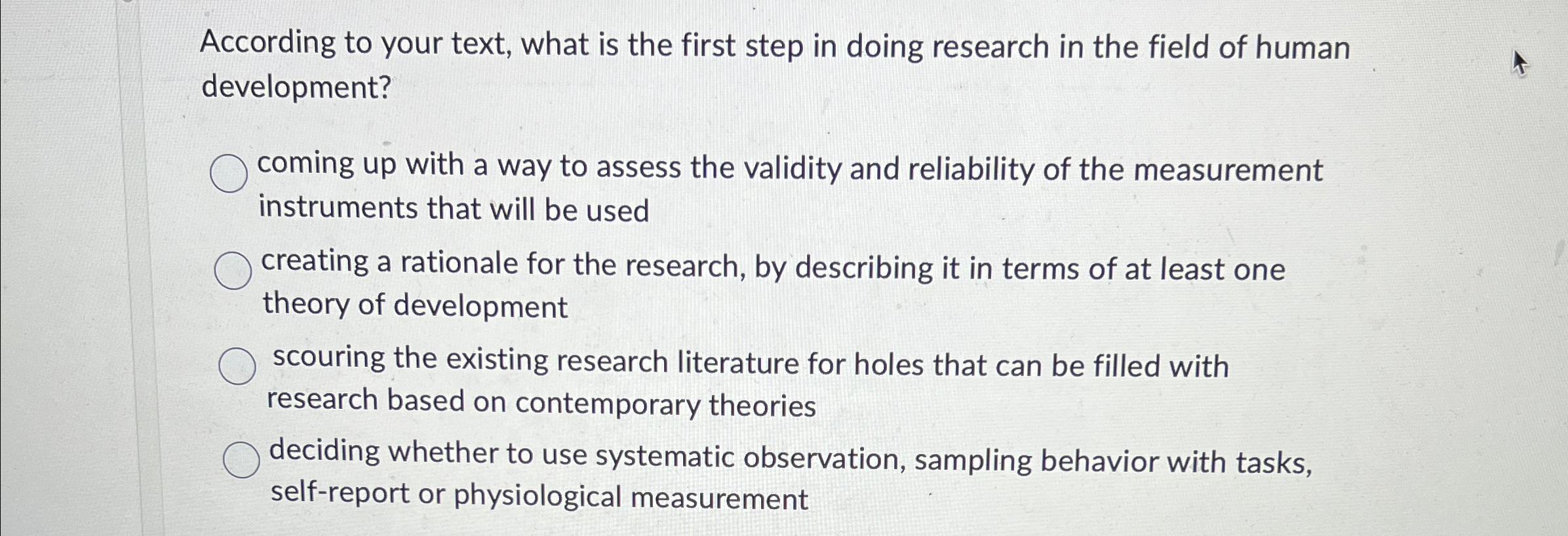 Solved According to your text, what is the first step in | Chegg.com