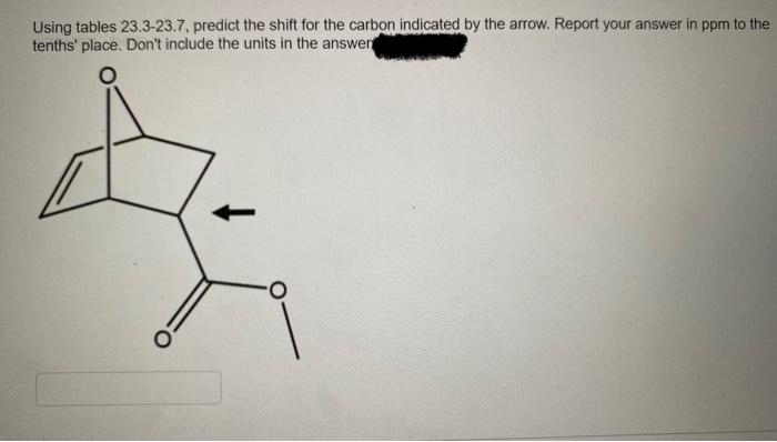 Solved Using tables 23.3-23.7. predict the shift for the | Chegg.com