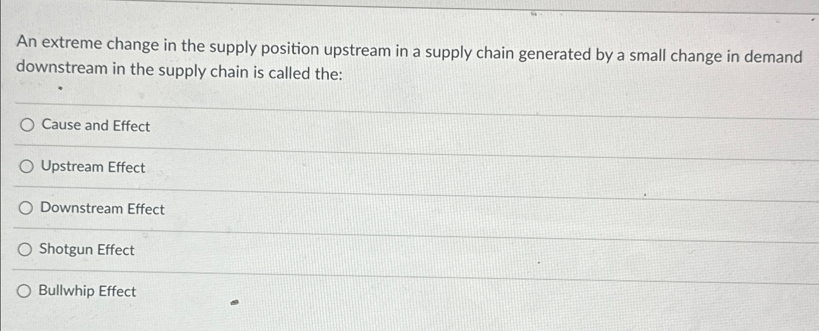 Solved An extreme change in the supply position upstream in | Chegg.com