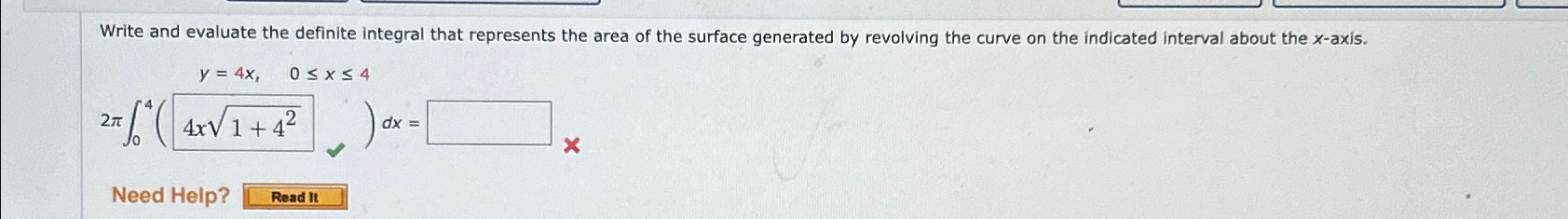Solved Write and evaluate the definite integral that | Chegg.com