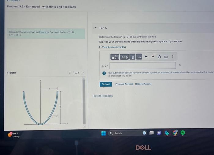 Solved Consider the wire shown in (Eigure 1). Suppose that a | Chegg.com
