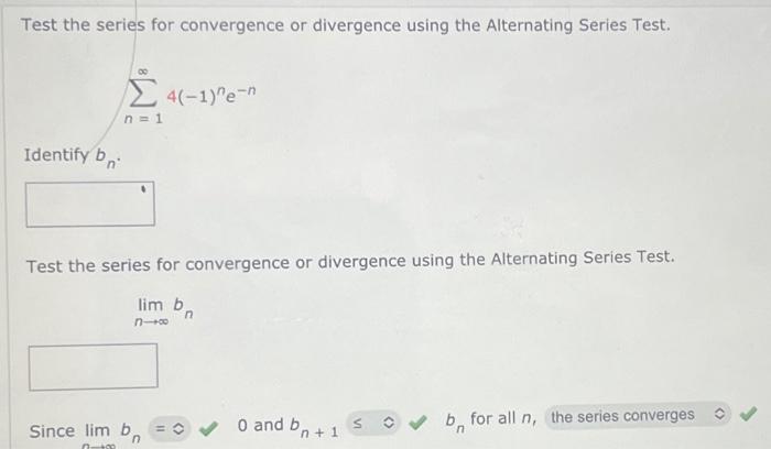 Solved Test the series for convergence or divergence using | Chegg.com