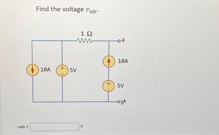 Solved Find the voltage vab. | Chegg.com