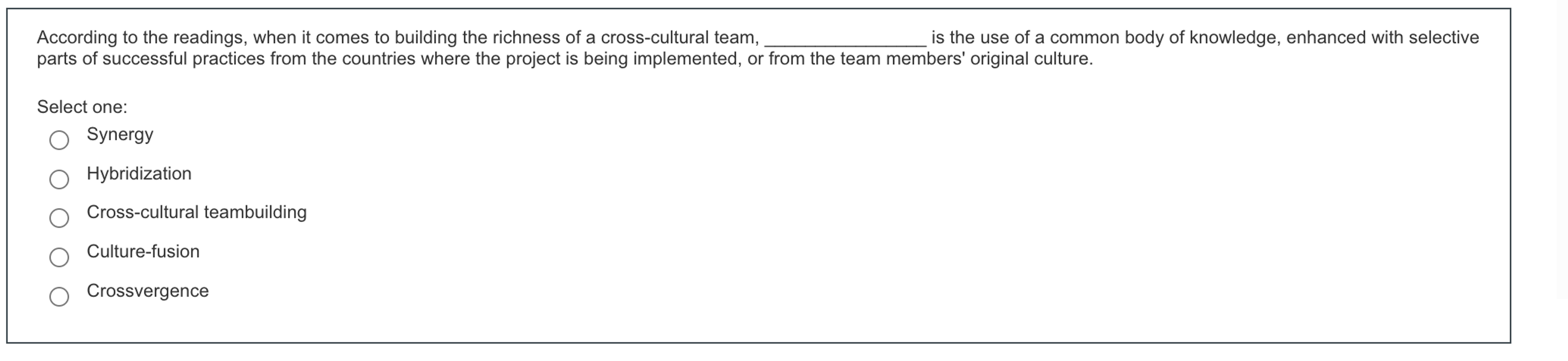 Solved According to the readings, when it comes to building | Chegg.com