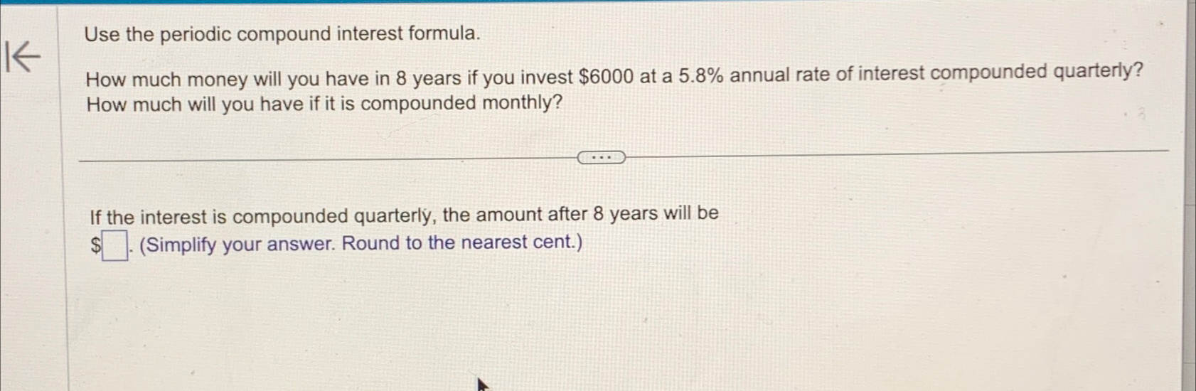 Solved Use the periodic compound interest formula.How much | Chegg.com