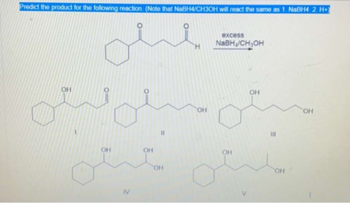 Solved Predict the product for the following reaction (Note | Chegg.com