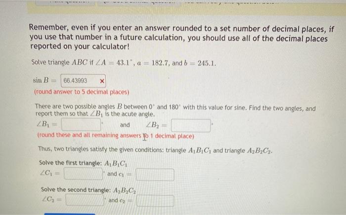 Solved Remember, even if you enter an answer rounded to a | Chegg.com