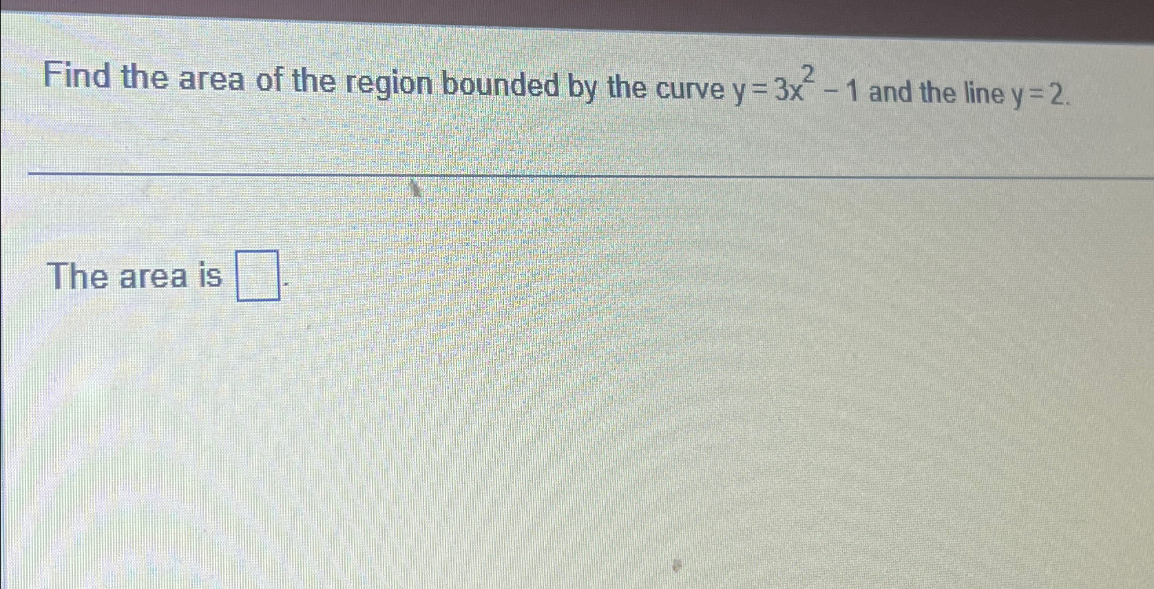 Solved Find the area of the region bounded by the curve | Chegg.com
