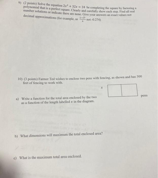 Solved 6) (2 points) Find all real number solutions to the | Chegg.com
