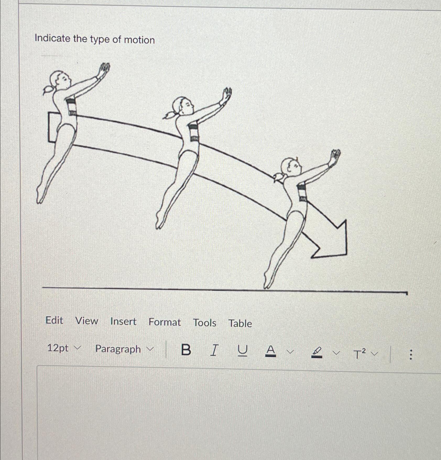 Solved Indicate the type of motionEdit View Insert Format | Chegg.com