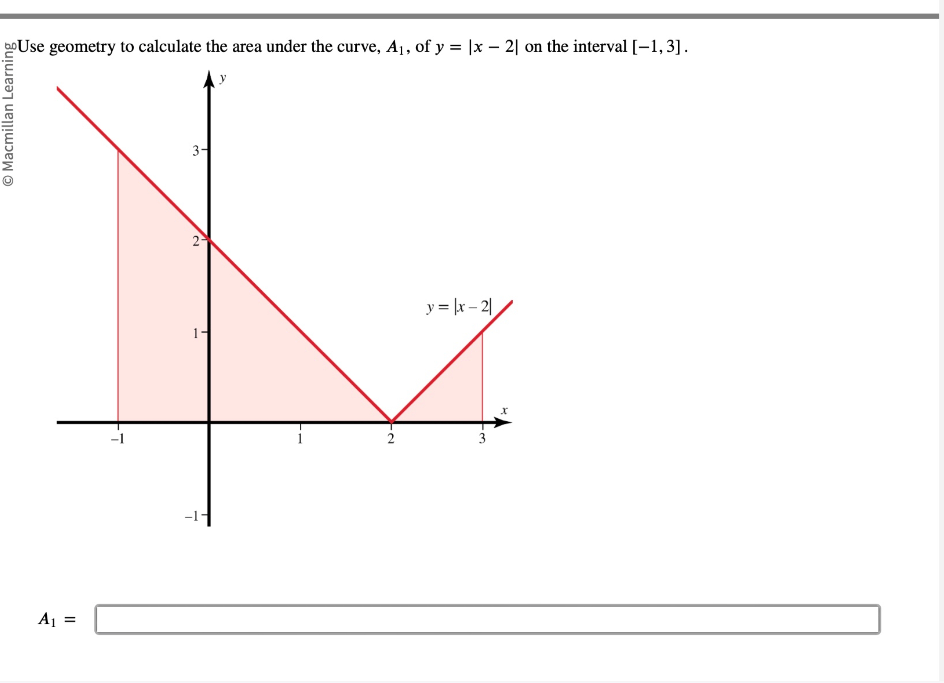 Solved ouse geometry to calculate the area under the curve, | Chegg.com