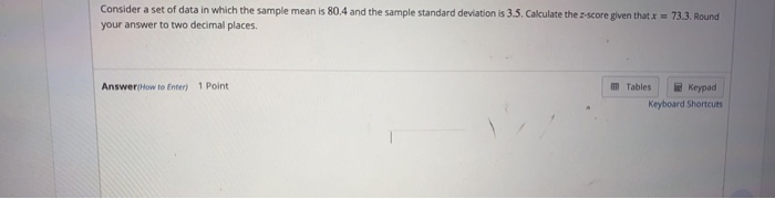 Solved Consider a set of data in which the sample mean is | Chegg.com