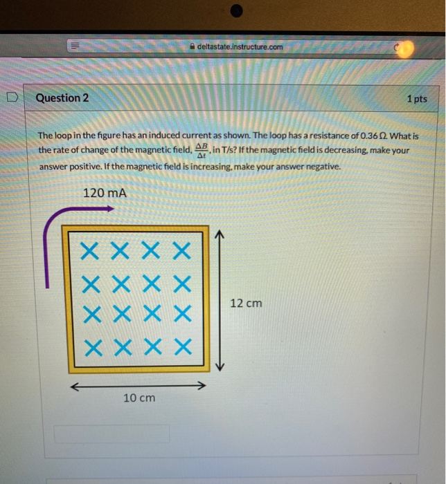 Solved deltastate instructure.com D Question 2 1 pts The | Chegg.com