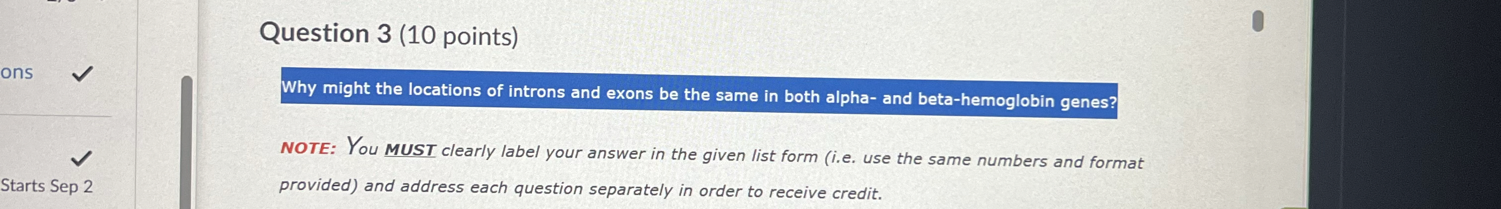 Solved Question 3 (10 ﻿points)Why might the locations of | Chegg.com