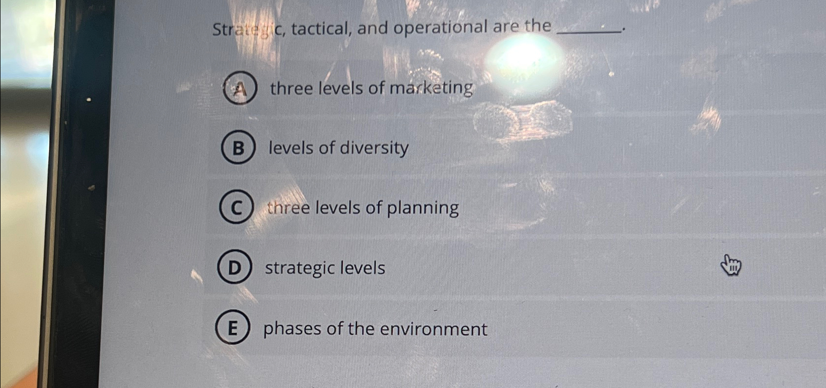 Solved Strate c, ﻿tactical, and operational are thethree | Chegg.com