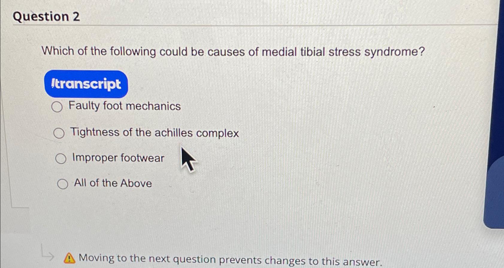 Solved Question 2Which of the following could be causes of | Chegg.com
