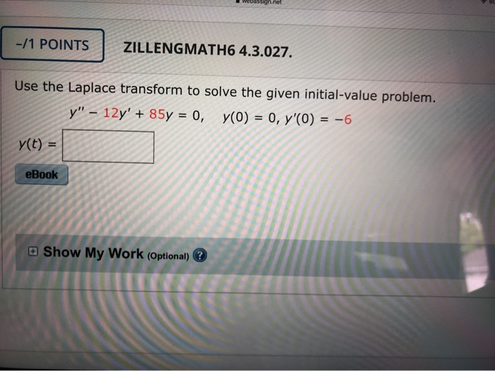 Solved W assign.net -/1 POINTS ZILLENGMATH6 4.3.027. Use the | Chegg.com